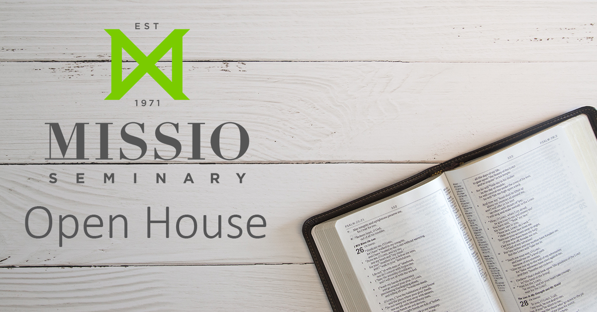 April 9 Event: Bible/Theology Programs Open House | Missio Seminary